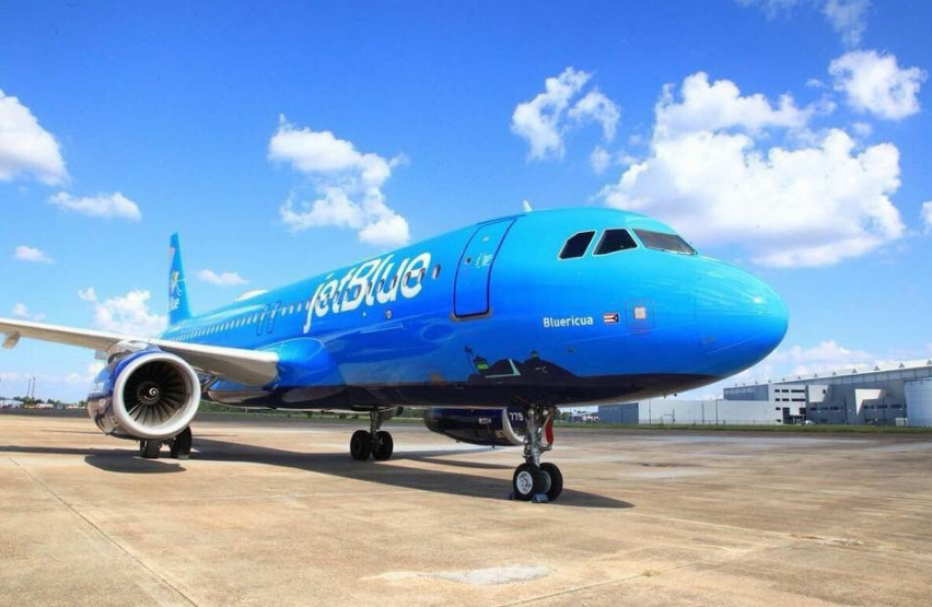 JetBlue pinta avión con un diseño especial para Puerto Rico