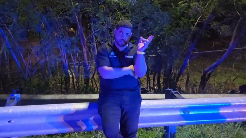 Video: “Borracho” choca por detrás una patrulla de transito en expreso 22