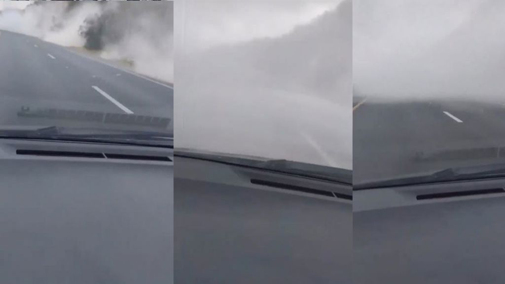 Conductor capta en video momento exacto de derrumbe por el Temblor en ... Conductor capta en video momento exacto de derrumbe por el Temblor en ...