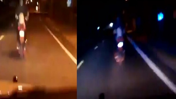 Video: Joven huía de policías en una motora "venton" y termino ...
