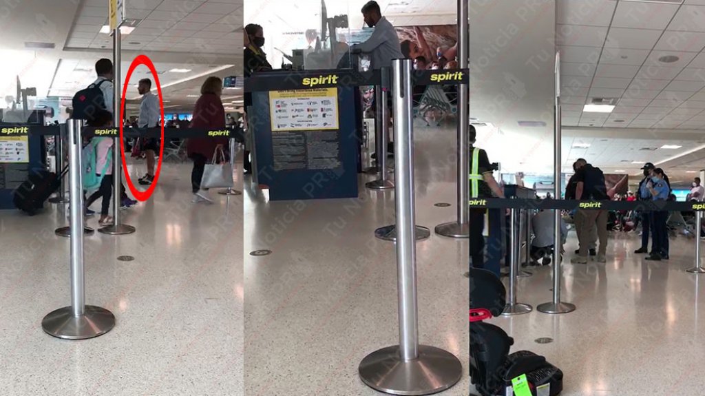 Video: Momento en que arrestan pasajero en aeropuerto Luis Muñoz Marin ...