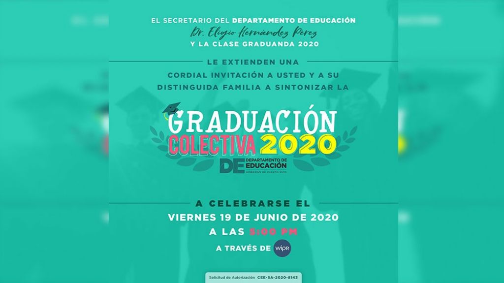 Educación anuncia fecha de graduación de octavo grado y cuarto año por WIPR
