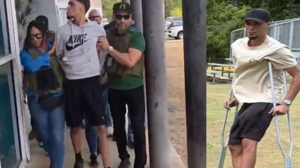 Video: Andaba en muletas y cojito, pero le toco llegar al cuartel ...