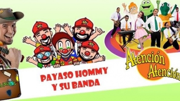 Atención Atención, El Trotamundos y el Payaso Hommy y su Banda ...